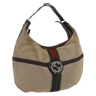 Gucci Pre-owned Vintage Schultertasche - - Pre-owned - Damen - Beige - ONE SIZE