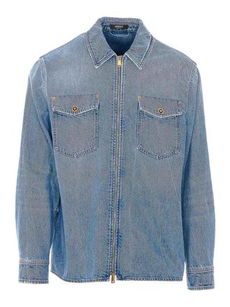 Versace Chemise - Bleu