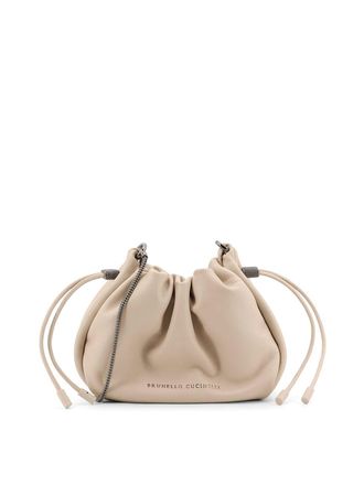 Brunello Cucinelli Sac Bandouli&egrave;re - Blanc