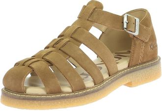 Kickers Lergo Damen-Sandale, flach, Kamel, Größe 41 EU, camel, 41 EU