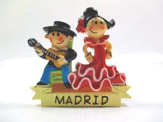 Generic Madrid Magnet Poly Souvenir Spanien Flamenco Tänzerin Gitarre