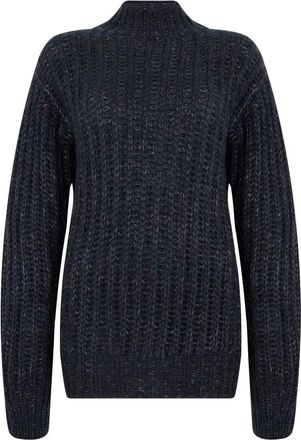 Moorer Pull &agrave; col roul&eacute; - Femme - Pulls - Bleu - Taille: 36 FR