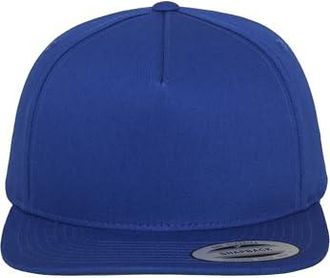 Flexfit Casquette de Baseball Classic 5 Snapback, pour Homme et Femme, Taille Unique, Fermoir Boutons-Pression R&eacute;glable au Dos, Visi&egrave;re Plate, 100% Coton, Roy