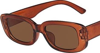 Generic 2025 Designer Small Box Square Fashion Punk Street Shooting Lunettes de soleil pour hommes et femmes (couleur : C, taille : 1)