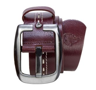 Rock Creek Herren G&uuml;rtel Lederg&uuml;rtel Casual-Style Echt Leder M&auml;nner G&uuml;rtel Leder G&uuml;rtel Jeansg&uuml;rtel Herreng&uuml;rtel G-005 Weinrot 105