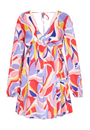 Izia Kleid Frauen rot mehrfarbig