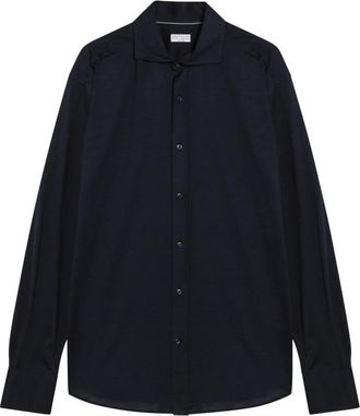 Brunello Cucinelli Homme, Chemises, Bleu, Taille: L Shirt