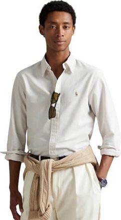 Ralph Lauren Ralph Lauren Chemise Homme en Coton Beige &agrave; Rayures M