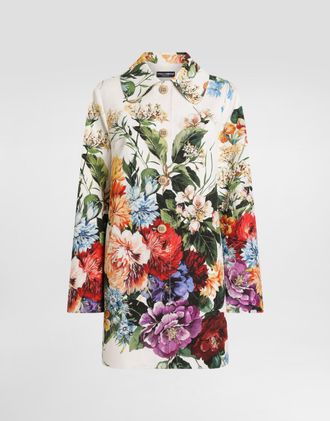 Dolce & Gabbana Kleid Mit Blumenbouquet-print - Frau Mäntel Und Jacken Drucken 46