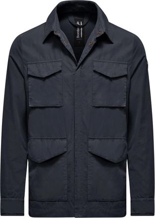 Bomboogie Homme, Vestes, Bleu, Taille: 2XL Veste en coton/nylon avec col