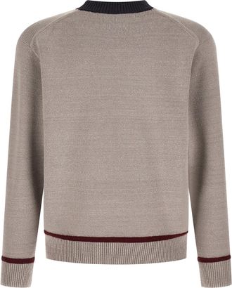 Junya Watanabe Jacquard House-Motif Sweater - Beige