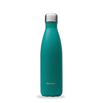 Qwetch Qwetch - Bouteille Isotherme Originals Bleu Min&eacute;ral 500ml - 24h Froid et 12h Chaud - Etanche, Sans BPA & R&eacute;utilisable - Gourde inox isotherme pour Spo