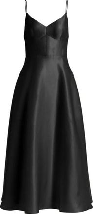 Alberta Ferretti Femme, Robes, Noir, Taille: 38 FR Silk Organza Dress