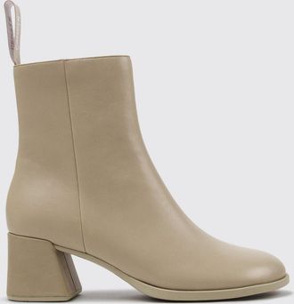Camper Bottines Kora en cuir lisse avec talon moyen et zip lat&eacute;ral