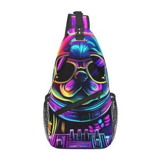 Generic Dj Puppy Sac &agrave; bandouli&egrave;re fluorescent pour homme Sac &agrave; dos de randonn&eacute;e Sac &agrave; dos de voyage