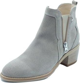 Nero Giardini E615120D Velour Cr&egrave;te Bottines pour femme en daim avec talon, Cr&egrave;te, 39 EU