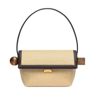 Jacquemus Femme, Sacs, Beige, Taille: ONE Size Le Rond Carre Leather Bag