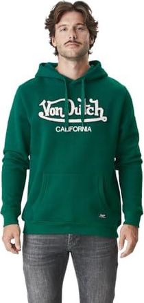 Von Dutch Sweat Homme Bart, Sweat &agrave; Capuche Homme Confortable et Doux, Vert M