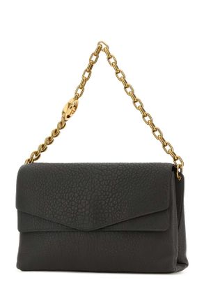 Gucci Womens Dark Grey Leather Large Shoulder Bag Carrysmog Borse A Mano