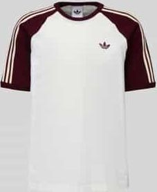 adidas Originals T-Shirt aus Leinen mit Logo-Stitching