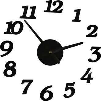 Garneck Rahmenlose Funkwanduhr Schwarz Geräuschlose Uhr Mit Leisem Uhrwerk Dekorative Wanduhr Für Wohnzimmer Und Schlafzimmer Rahmenlose Hängende Uhr