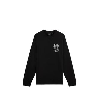 Lyle & Scott Sweat imprim&eacute; &agrave; col rond en coton