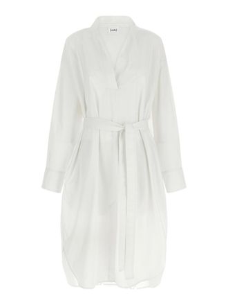 Nude Robe Au Genou - Blanc