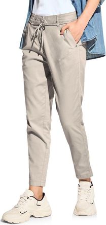 Cecil Damen B377593 High Waist Hose, Boulder beige, 26W x 28L