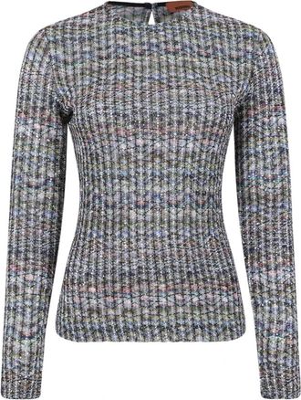 Missoni Femme, Pulls, Multicolore, Taille: 36 FR Haut Tricot&eacute; Multicolore Manches Longues