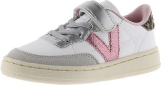 Victoria Low-Top Oslo Leder-Effekt & Kontrast-Teile & Elastische Schnürsenkel & Klettverschluss 1256103 für Mädchen Plata 25