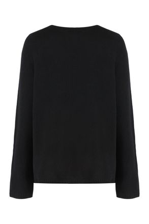 Max Mara Womens Crew Neck Sweater Wool And Cashmere Black