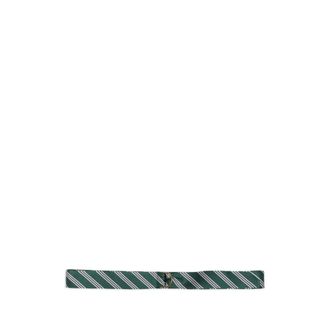 Brooks Brothers Homme, Accessoires, Vert, Taille: ONE Size Regimental Silk Tie Belt