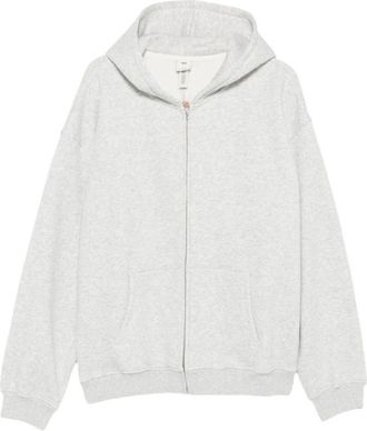 SKIMS Skims - SweaT-shirt &agrave; capuche zipp&eacute; Fleece Lounge - Homme - Sweatshirts et sweats &agrave; capuche - Gris - Taille: M