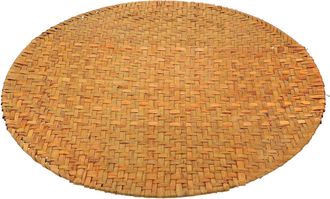 Angoily Handgewebtes Esstisch Tischset Rund Hitzeschutz Baumwolle W&auml;rmeisolierende Tischmatte F&uuml;r Restaurant Und Zuhause Schutz F&uuml;r Tischoberfl&auml;chen