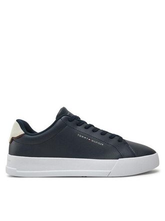 Tommy Hilfiger Sneakers Th Court Lth Detail Ess FM0FM05367 Dunkelblau