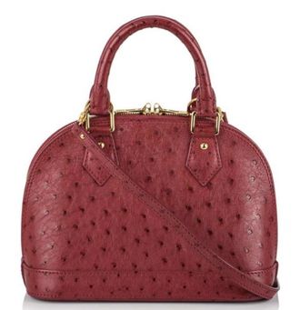 Louis Vuitton Ostrich Alma BB Bag