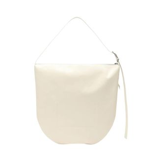Jil Sander Moon Schultertasche aus Soft Calf - - Bags - Damen - Wei&szlig; - ONE SIZE