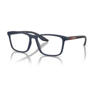 Prada Moderne Rechteckige Brille - - Accessories - Herren - Blau - 56 MM