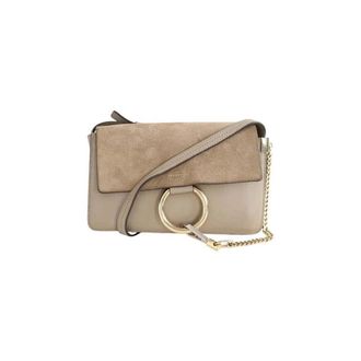 Chlo&eacute; Sac &agrave; bandouli&egrave;re en daim gris