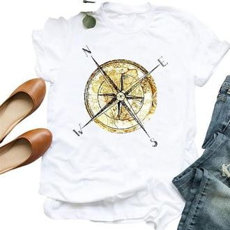 Keephen Bohemian Plume Papillon Impression 3D Femmes T-Shirt Casual &Eacute;t&eacute; Boho Tops Col Rond L&acirc;che Manches Courtes Blouses Tunique