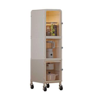 Generic Schmaler Aufbewahrungswagen, Badezimmer-Organizer-Schrank Mit Bremsr&auml;dern, Schmaler Spaltwagen Mit Schrankt&uuml;r, for Schmale Badezimmer-Ecken(20x40x120.