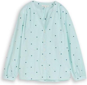 Tom Tailor Langarmbluse Blusen & Shirts Bluse mit Herz-Stickerei