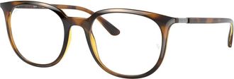 Ray-Ban unisex, Accessoires, Brun, Taille: 53 MM RX 7190 Optical Frame