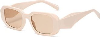 Generic Lunettes de soleil tendance pour hommes et femmes 2025, lunettes de soleil de vacances en plein air (couleur : F, taille : moyenne), F, Taille unique