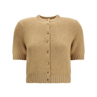 Khaite Femme, Pulls, Beige, Taille: 38 FR Cardigan de luxe en cachemire