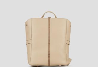 Alexander Smith Daisy backpack in beige tumbled leather
