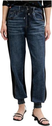 Desigual Femme, Jeans, Bleu, Taille: 36 FR Jean Jogger Hybride