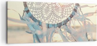 Arttor Wandbilder Dekoration Wohnzimmer Boho Ornament Anh&auml;nger Panorama Bilder auf Leinwand 120x50cm Leinwandbild Schlafzimmer K&uuml;che Wand Kunstdruck Art Gro&szlig;