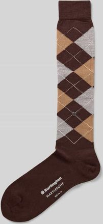 Burlington Kniestr&uuml;mpfe mit Argyle-Print Modell Marylbone