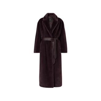 Pinko Calendula Cappotto - - Coats - Damen - Braun - S